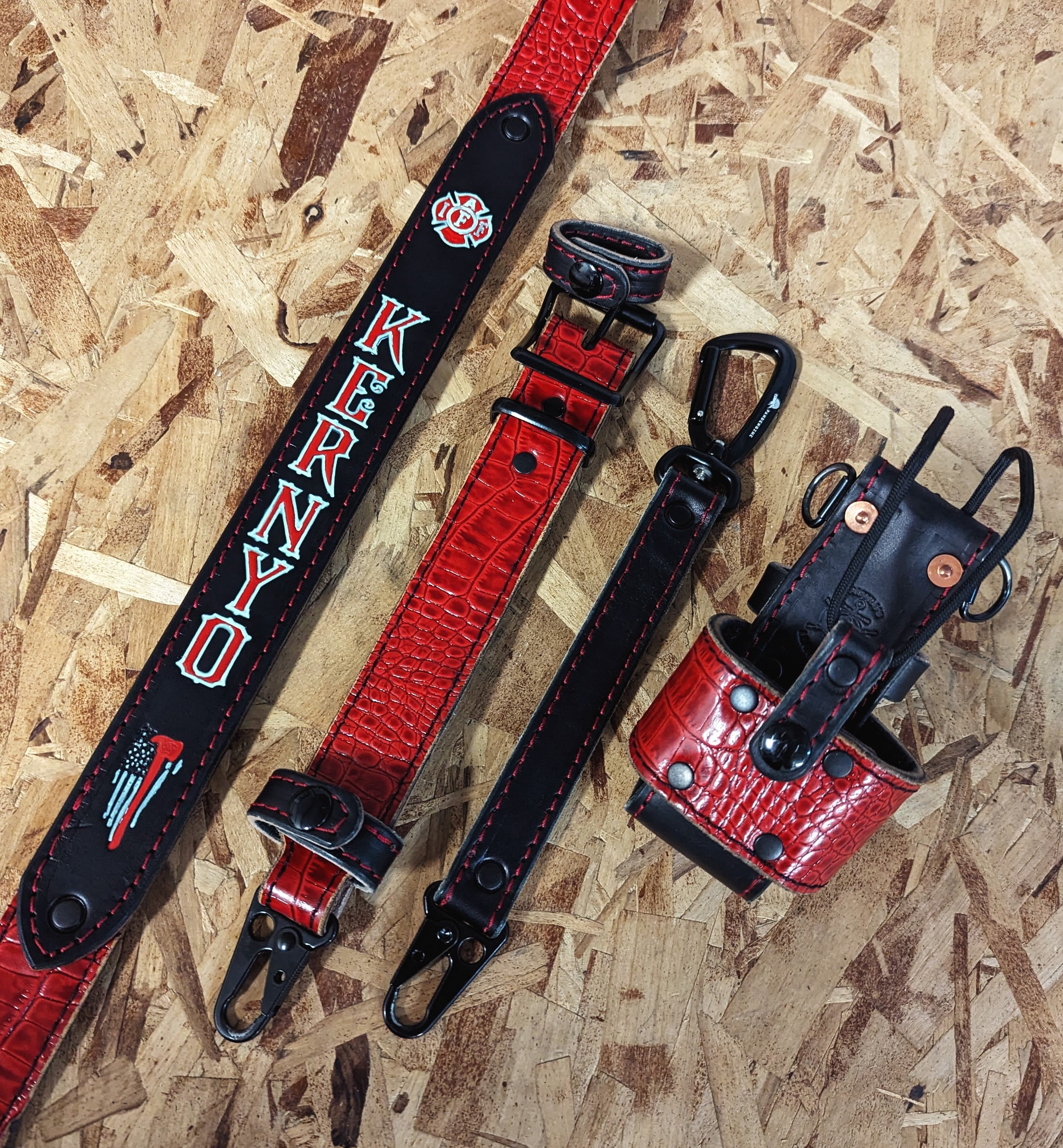 Gator Radio Strap Bundle | Nautilus Leatherwork